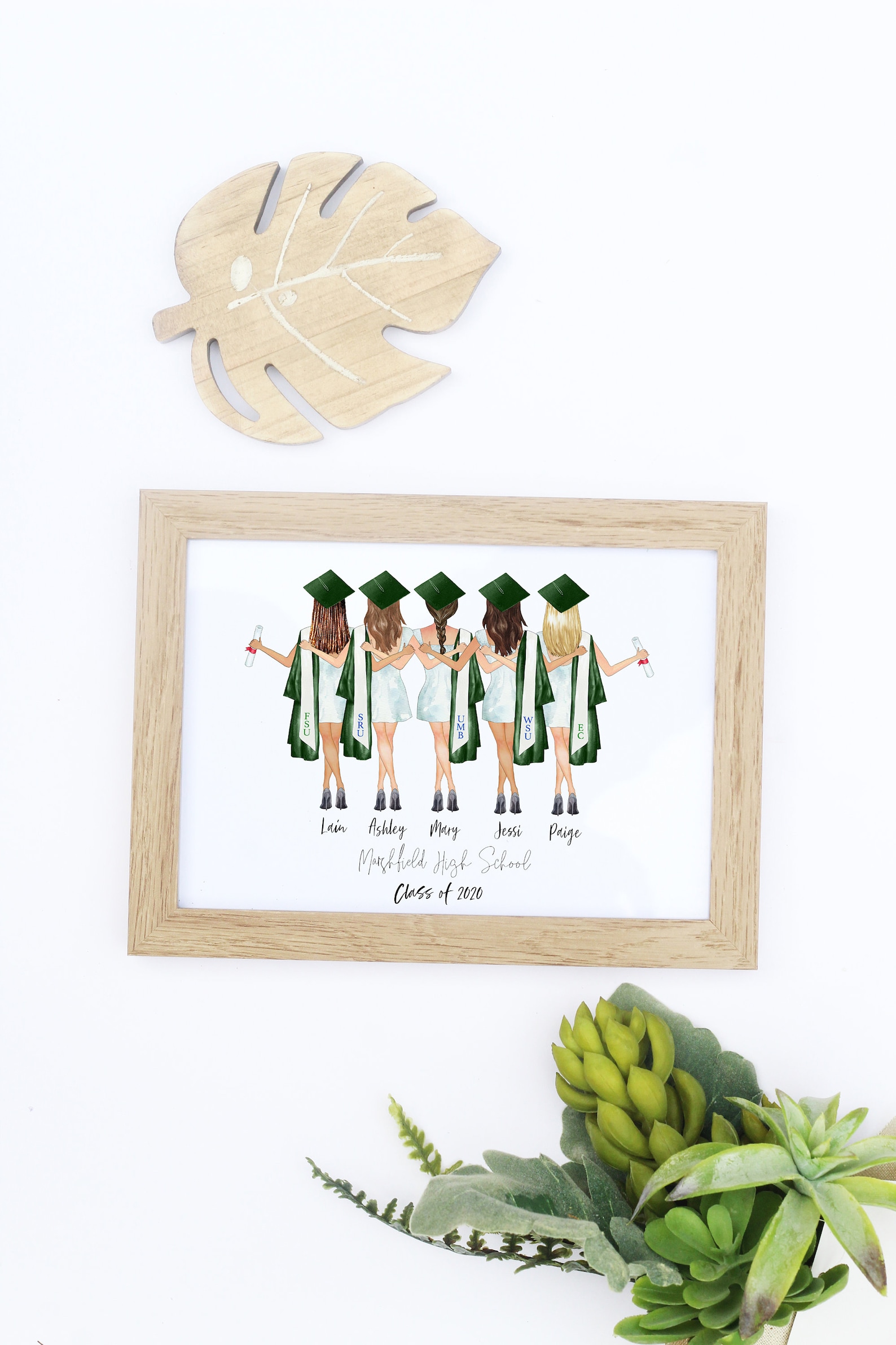 Best Friends Graduation Gift Custom Graduation Present - Etsy