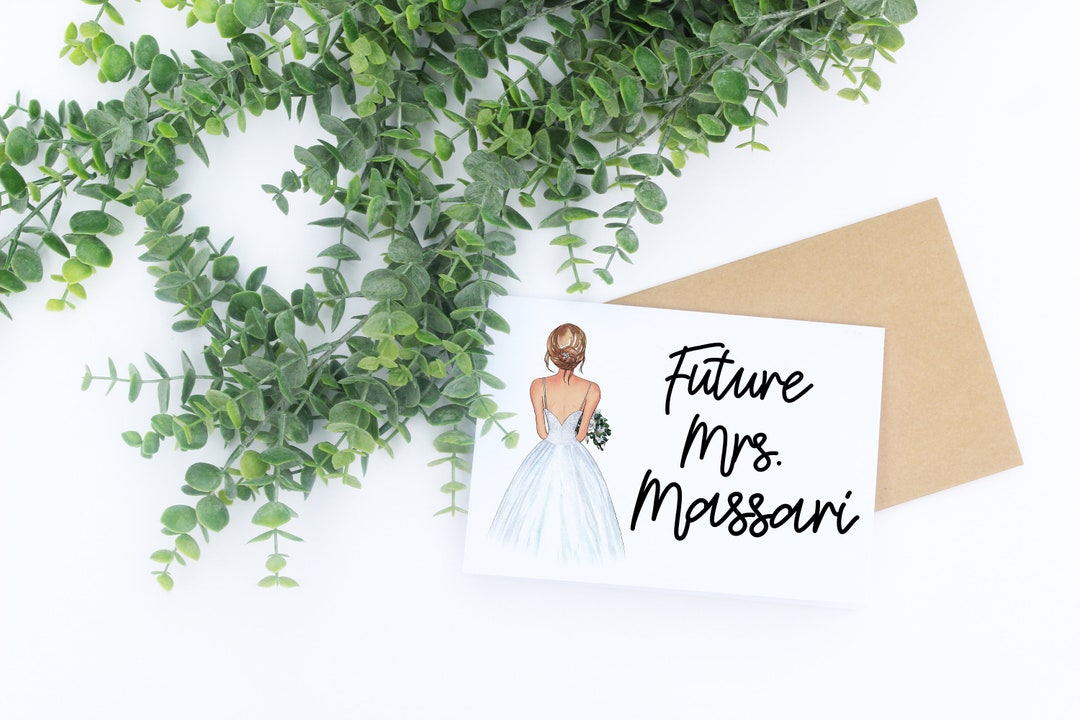 Future Mrs. | Custom Engagement Card | Personalized Wedding Stationery ...