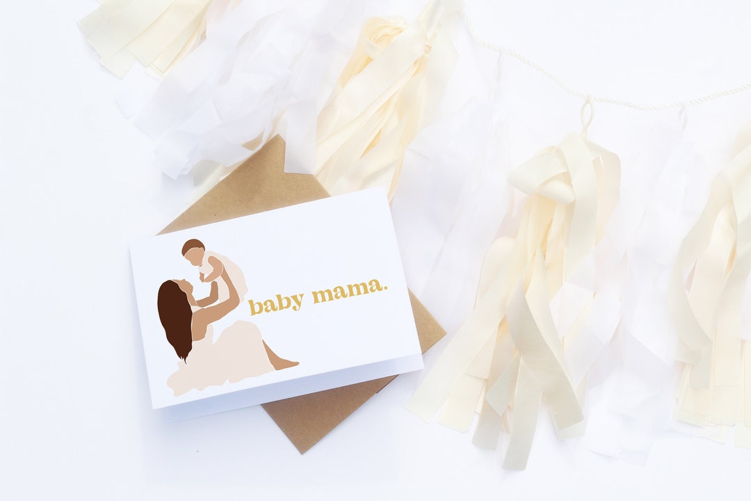 Baby Mama Card Pregnancy Greeting Card Baby Shower Gift New Mom ...