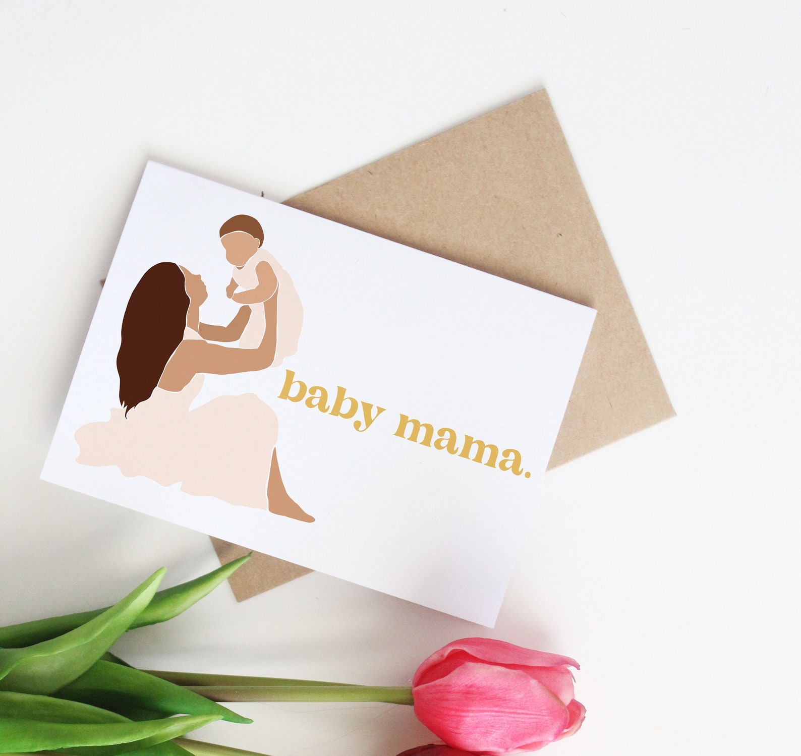 Baby Mama Card Pregnancy Greeting Card Baby Shower Gift | Etsy