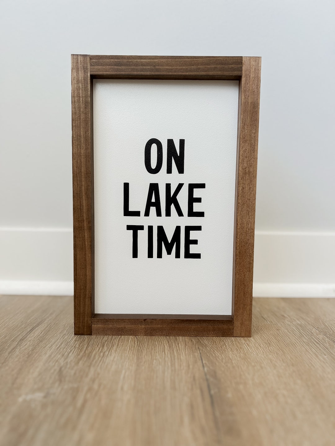 On Lake Time Wall Art, Summer Decor, Home Decor - Etsy