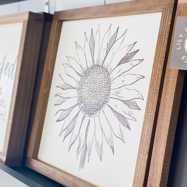 Sunflower Sign - Etsy
