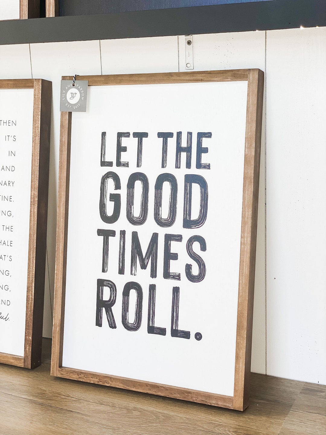 Let the Good Times Roll Wood Sign | Handmade Wood Sign - Etsy