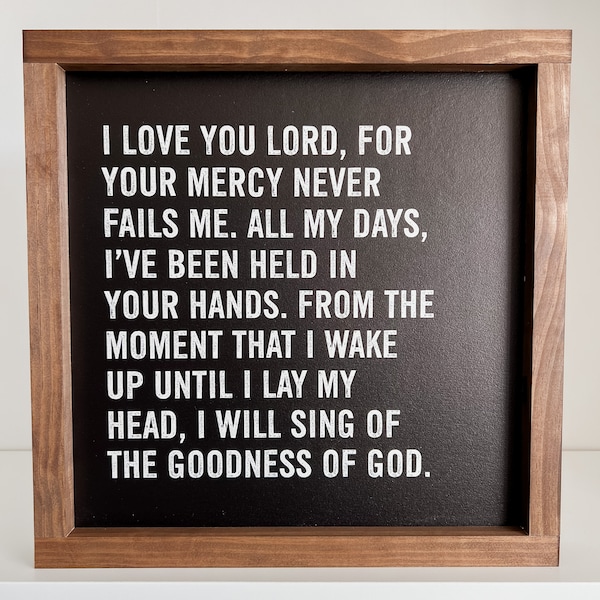 Goodness of God Sign - Etsy