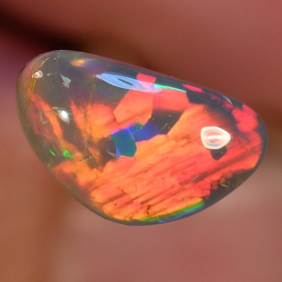 5 BRIGHT Solid Australian Lightning Ridge Black Opal 15691 - Etsy