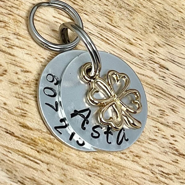 Clover Dog Tag - Etsy