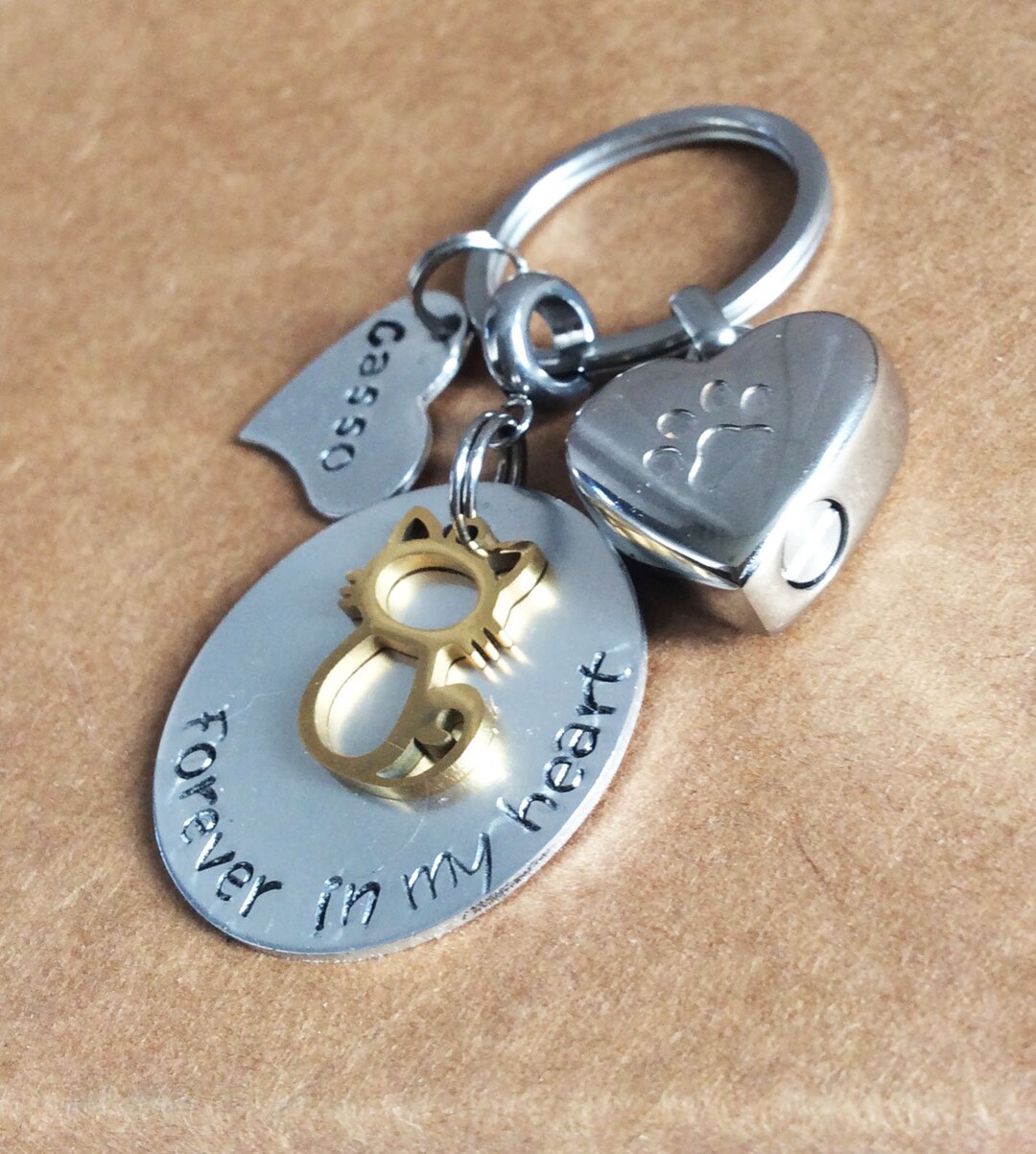KEYCHAIN Memorial KEYRING Ash Urn Remembrance Sympathy Loving Memory ...