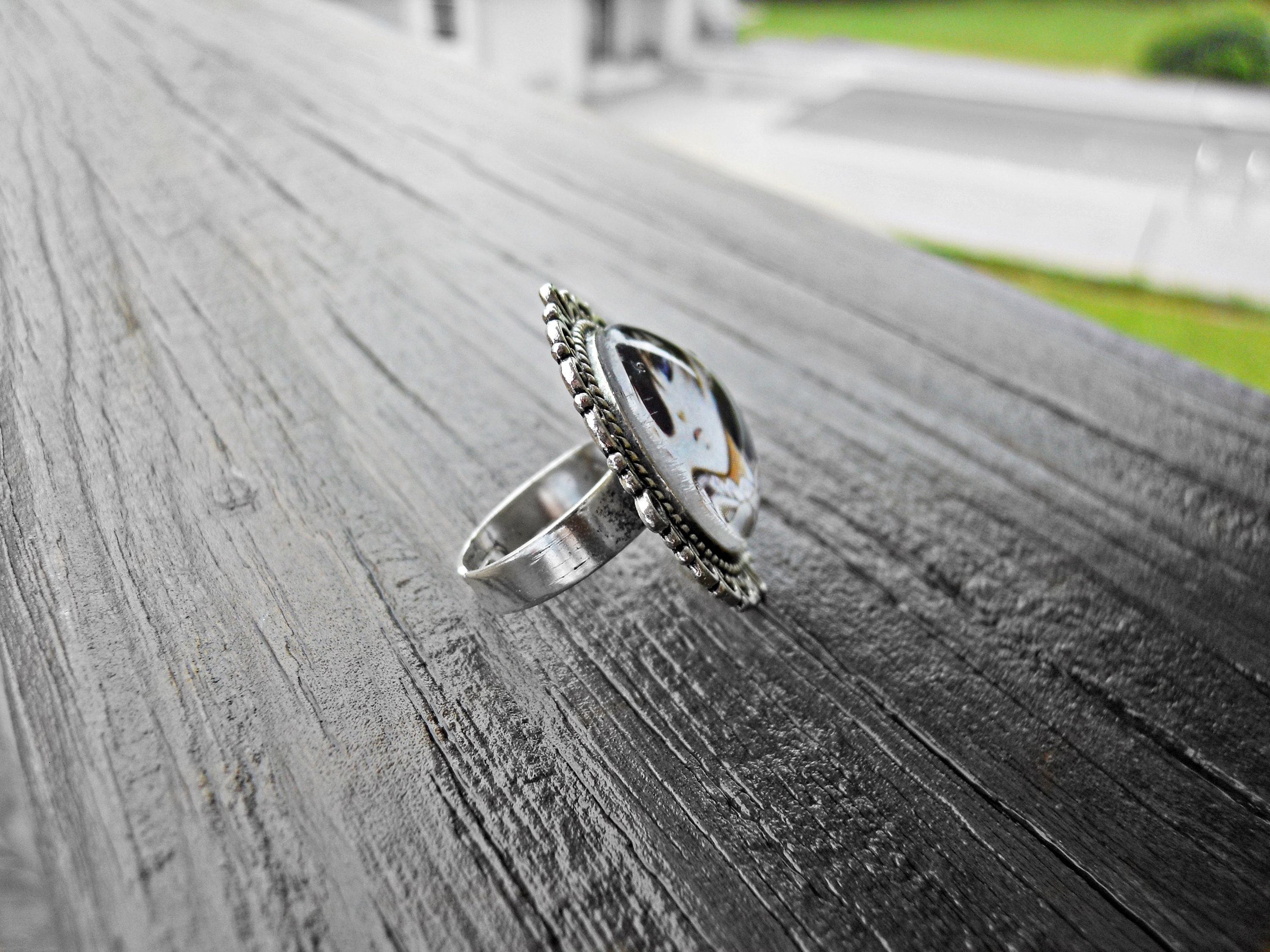 Anime Ciel Phantomhive Adjustable Ring Antique Silver Finish | Etsy