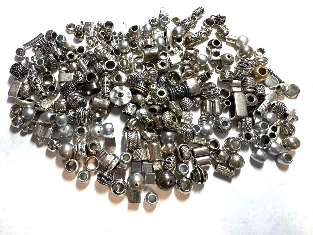 Destash! Assorted Silver Mixed Beads. 7 Oz - Etsy