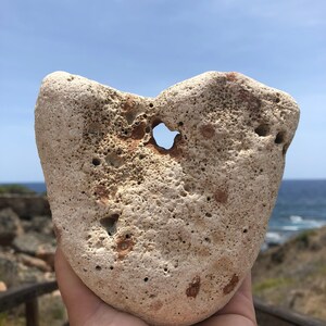 Natural Beach Stone Holes, Good Luck Stones, Sea Stone Decor, Hag ...