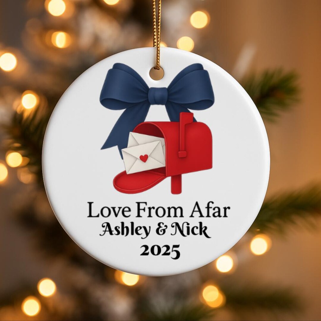 Love From Afar Ornament 2025, Long Distance Relationship Gift, First ...