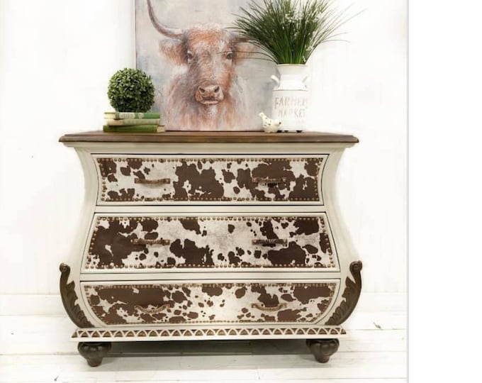 Bombay Chest of Drawers. Southwestern Bedroom Furniture. Faux Cowhide ...