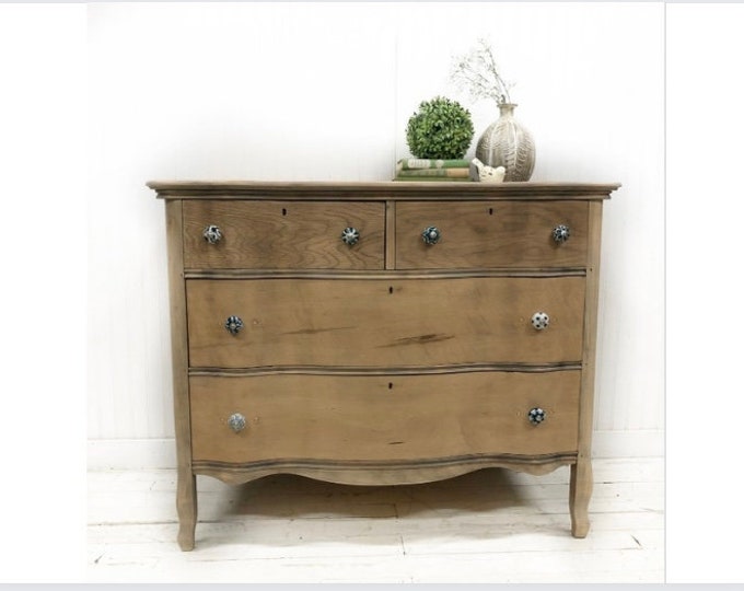 Vintage Farmhouse Dresser. Rustic Chest of Drawers. Country Chic ...