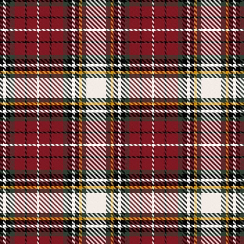 Red Plaid Fabric - Etsy