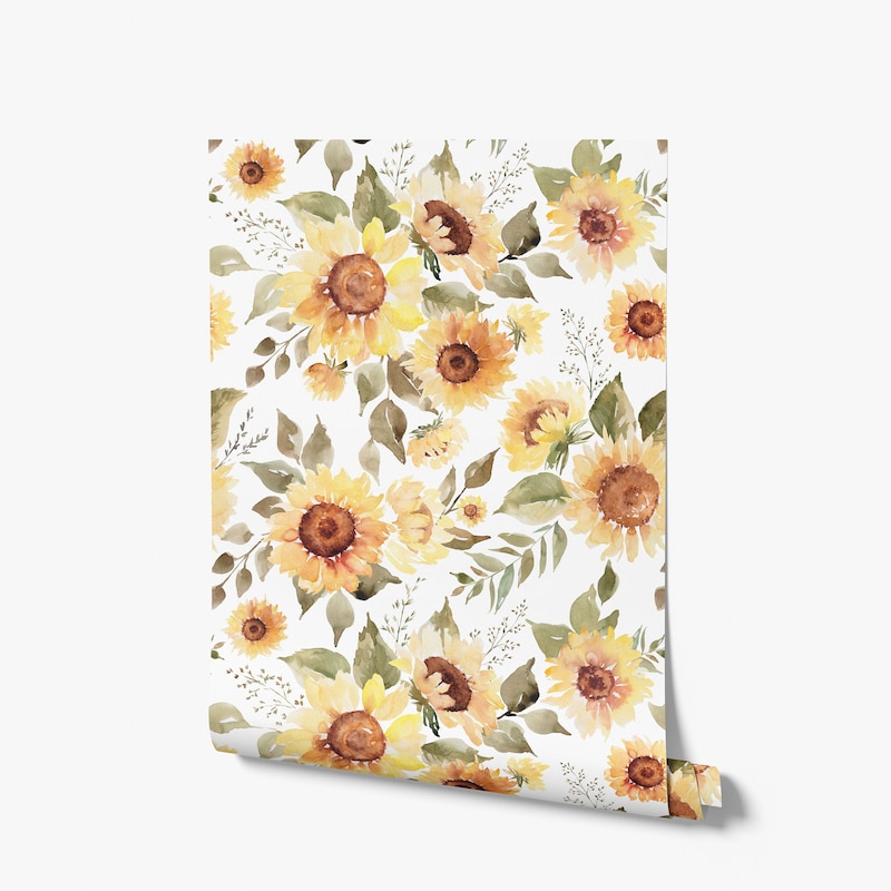 Sunflower Wallpaper - Etsy