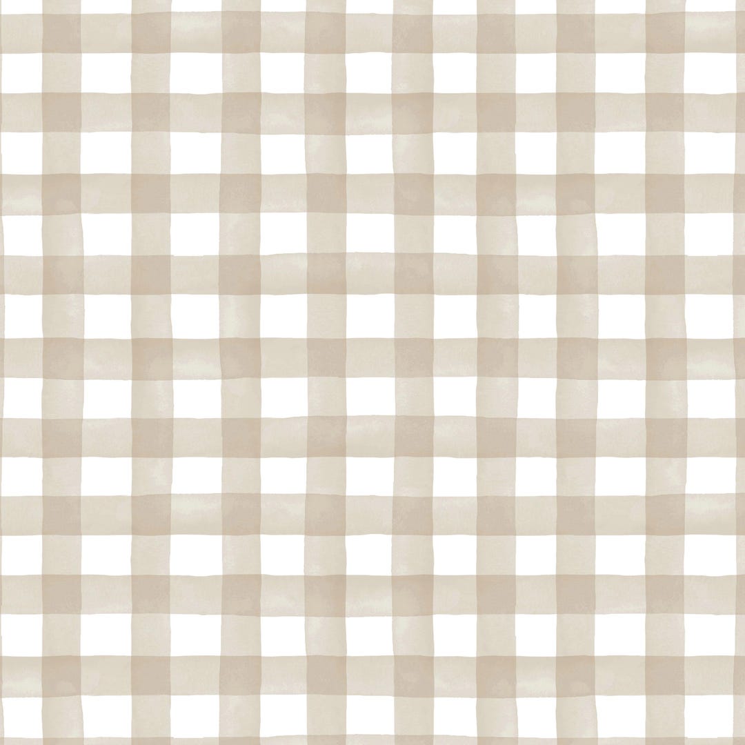 Tan Buffalo Check Fabric by the Yard. Quilting Cotton, Sateen, Poplin ...