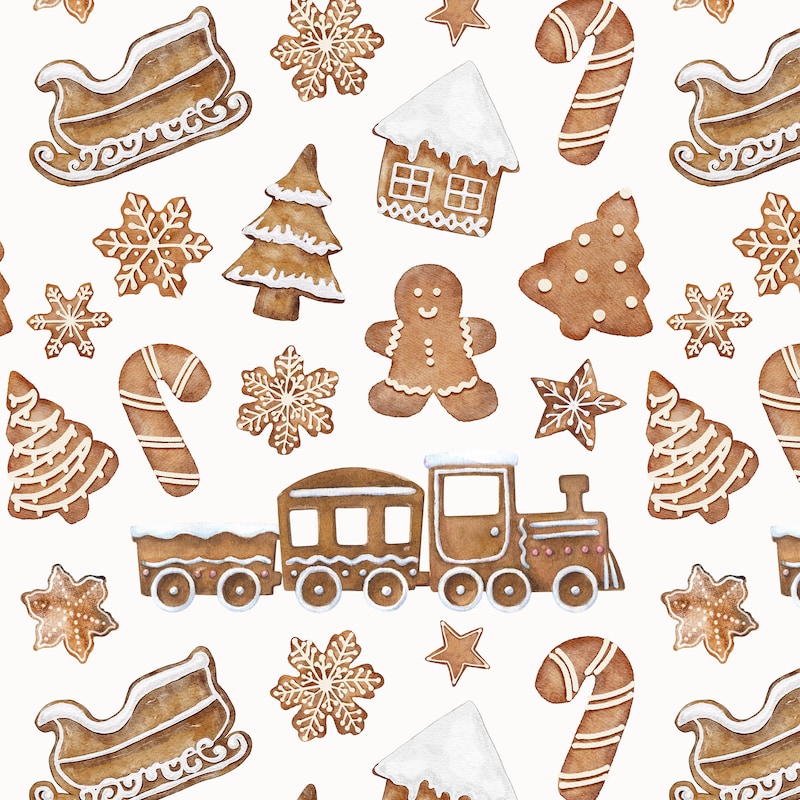 Gingerbread Fabric - Etsy