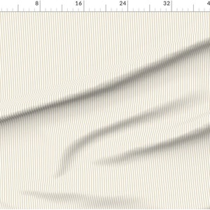 Tan and White Stripes Fabric by the Yard - Quilting Cotton, Poplin ...