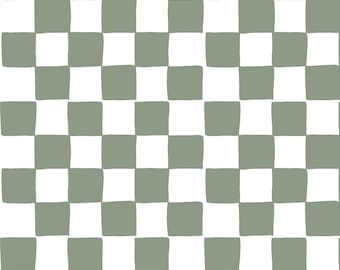 Sage Green Check Fabric Sage Green Gingham by Weavingmajor Autumn ...