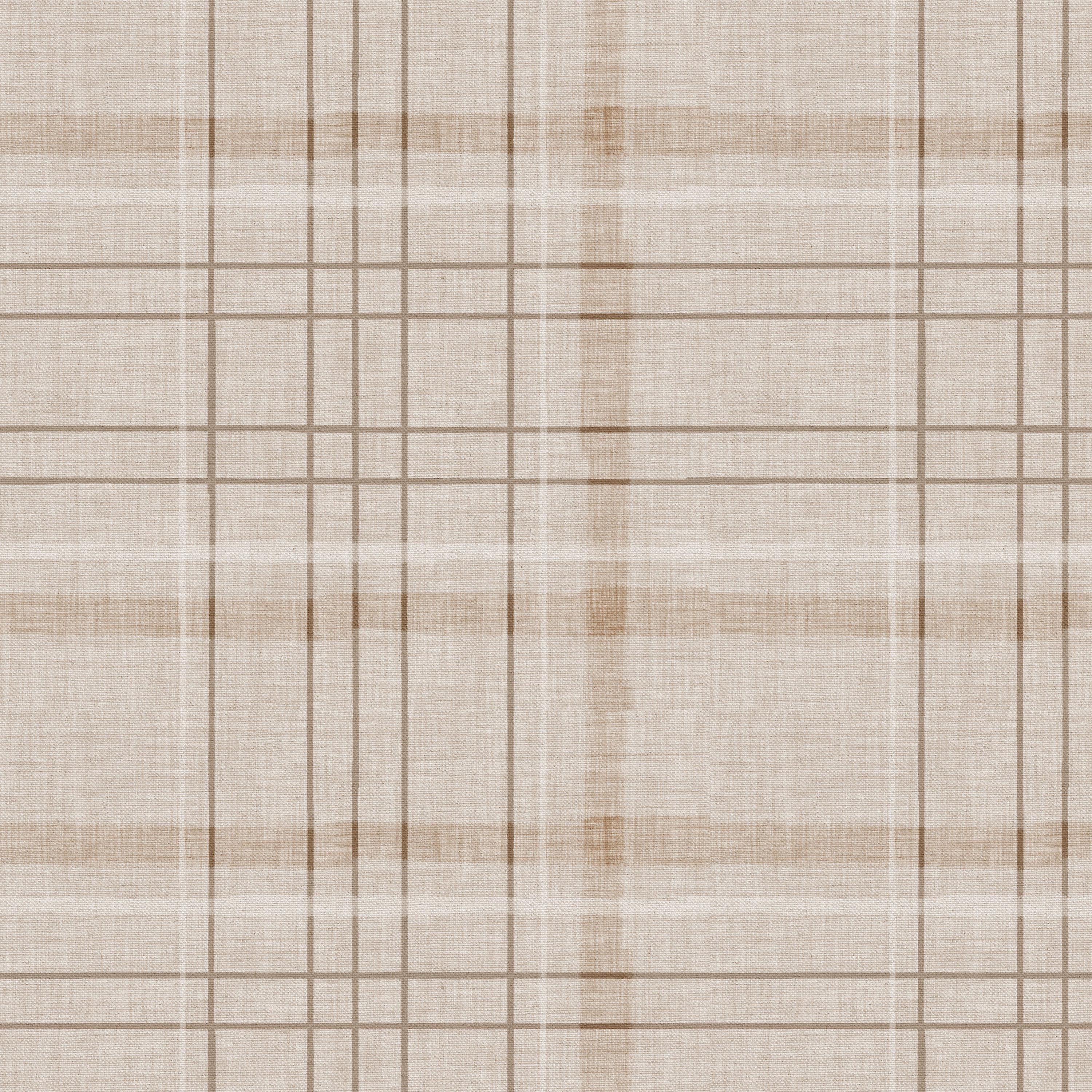 Neutral Plaid Fabric by the Yard. Rustic, Woodland, Oatmeal, Beige ...