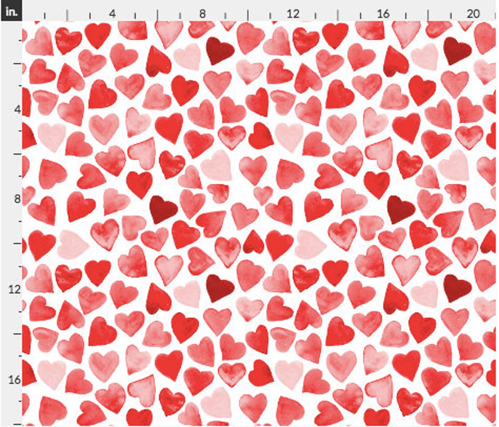 Red Hearts Fabric by the Yard. Quilting Cotton Organic Knit - Etsy