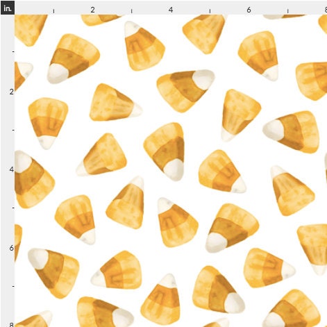 Retro Candy Corn Fabric by the Yard. Halloween Fabric Autumn - Etsy