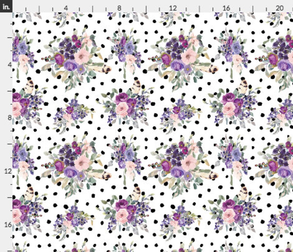 Country Garden Florals Fabric by the Yard. Quilting Cotton - Etsy