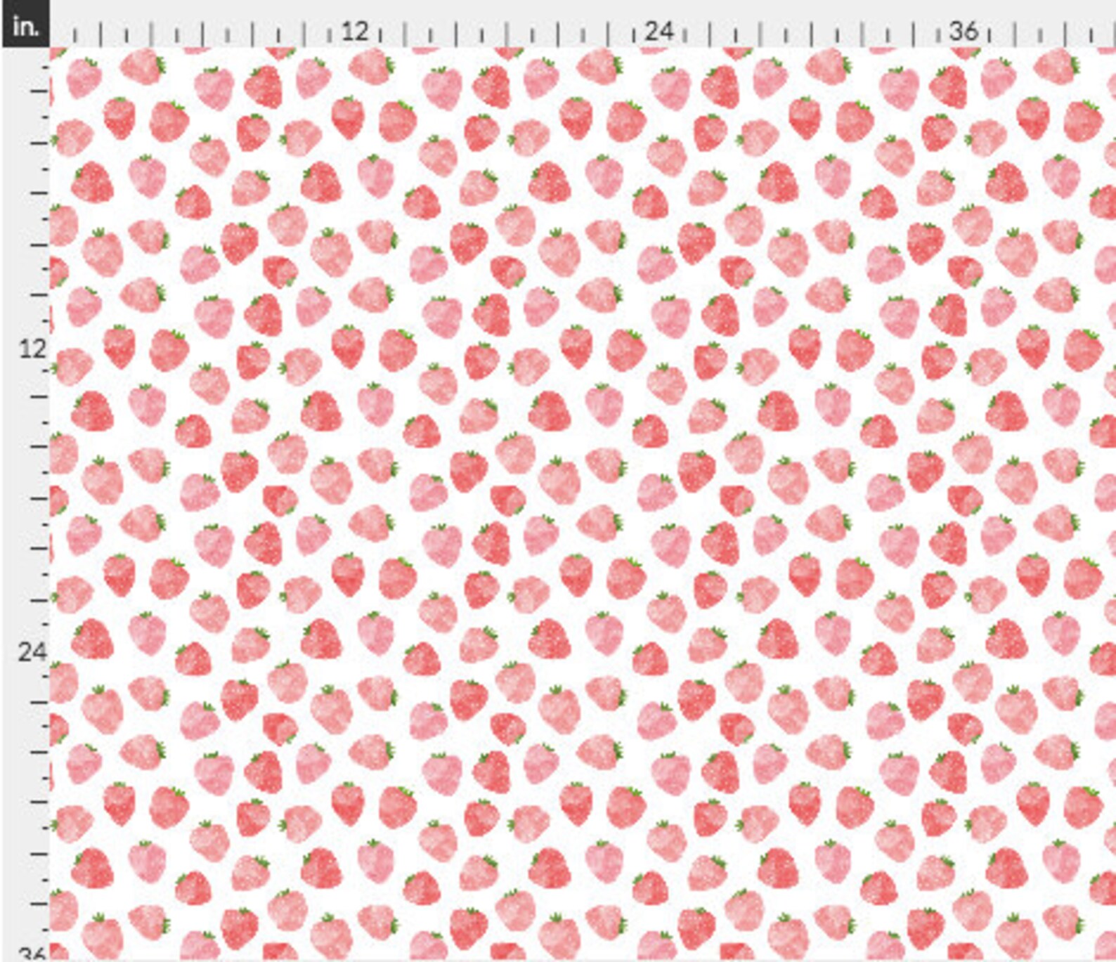 Sweet Strawberries Fabric by the Yard. Quilting Cotton - Etsy