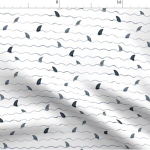 Shark Fin Fabric by the Yard. Summer Boy, Gender Neutral, Sharks, Jaws ...