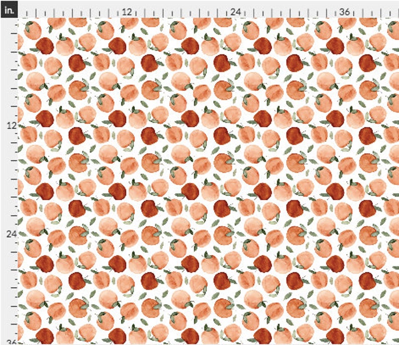 Apple Fabric by the Yard. Quilting Cotton Poplin Organic | Etsy