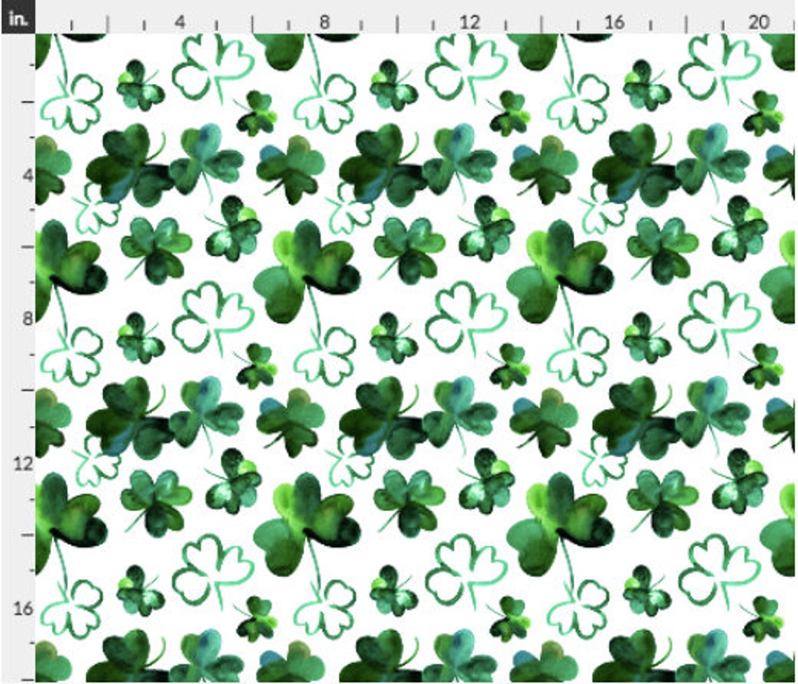 Shamrock Fabric by the Yard. Children's Fabric Green - Etsy