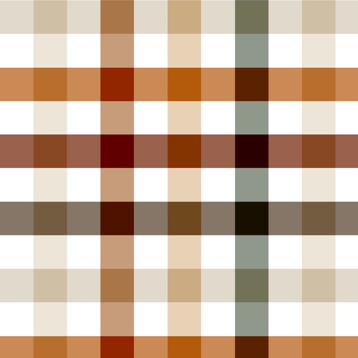 Fall Plaid Fabric Fabric by the Yard in Cotton Poplin - Etsy