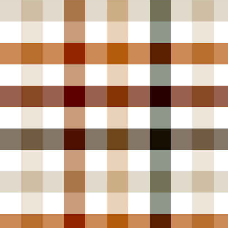 Fall Plaid Fabric Fabric by the Yard in Cotton Poplin - Etsy