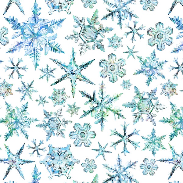 Snowflake Fabric - Etsy