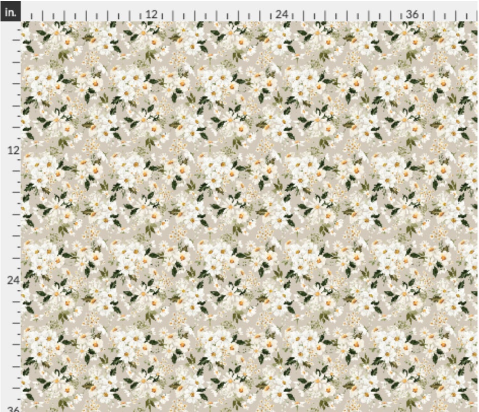 Daisy Floral Fabric by the Yard. Quilting Cotton Poplin - Etsy