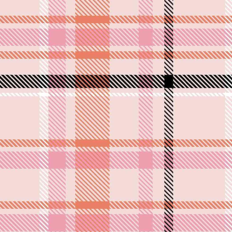 Pink Plaid Fabric - Etsy
