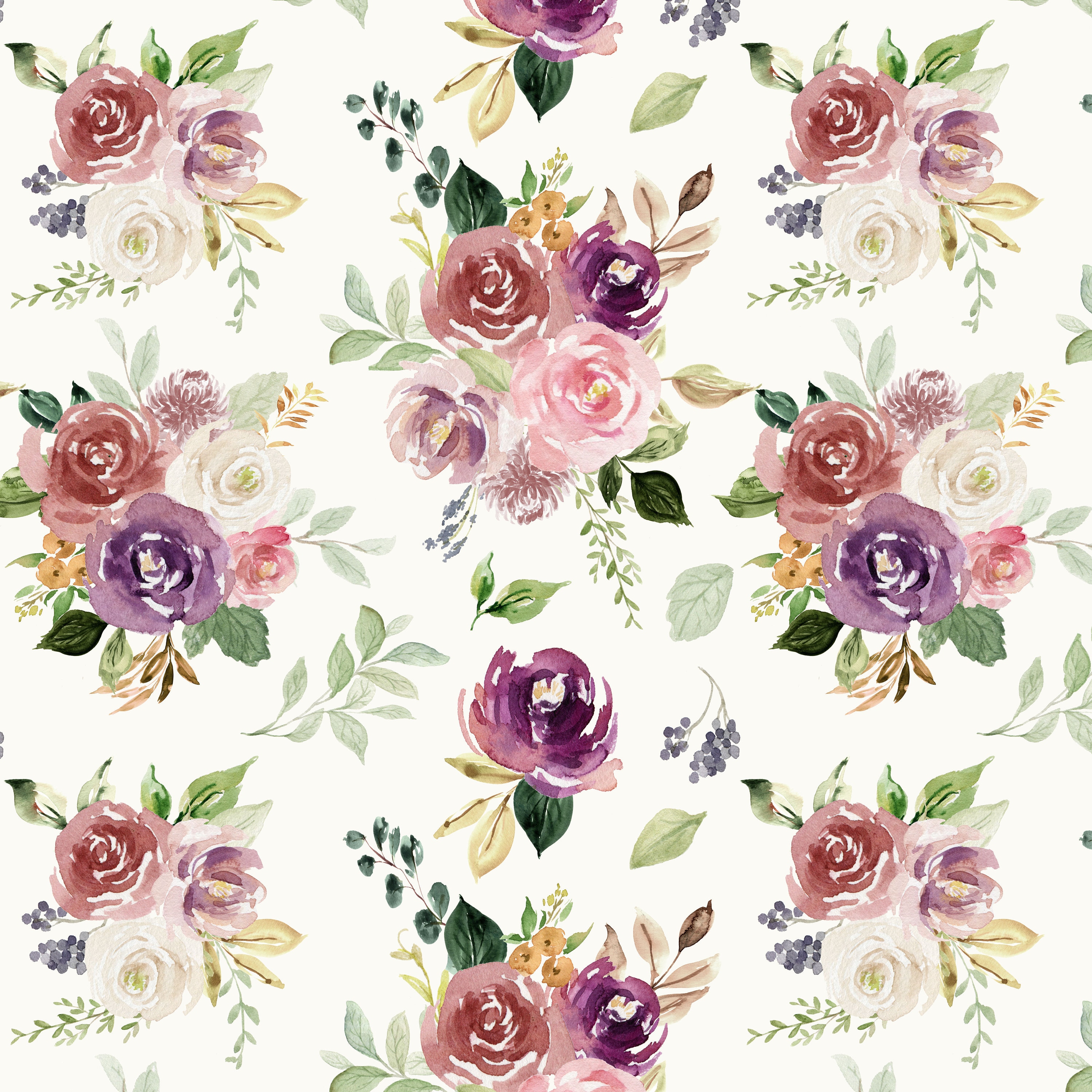 Vintage Roses Fabric by the Yard. Quilting Cotton Organic | Etsy