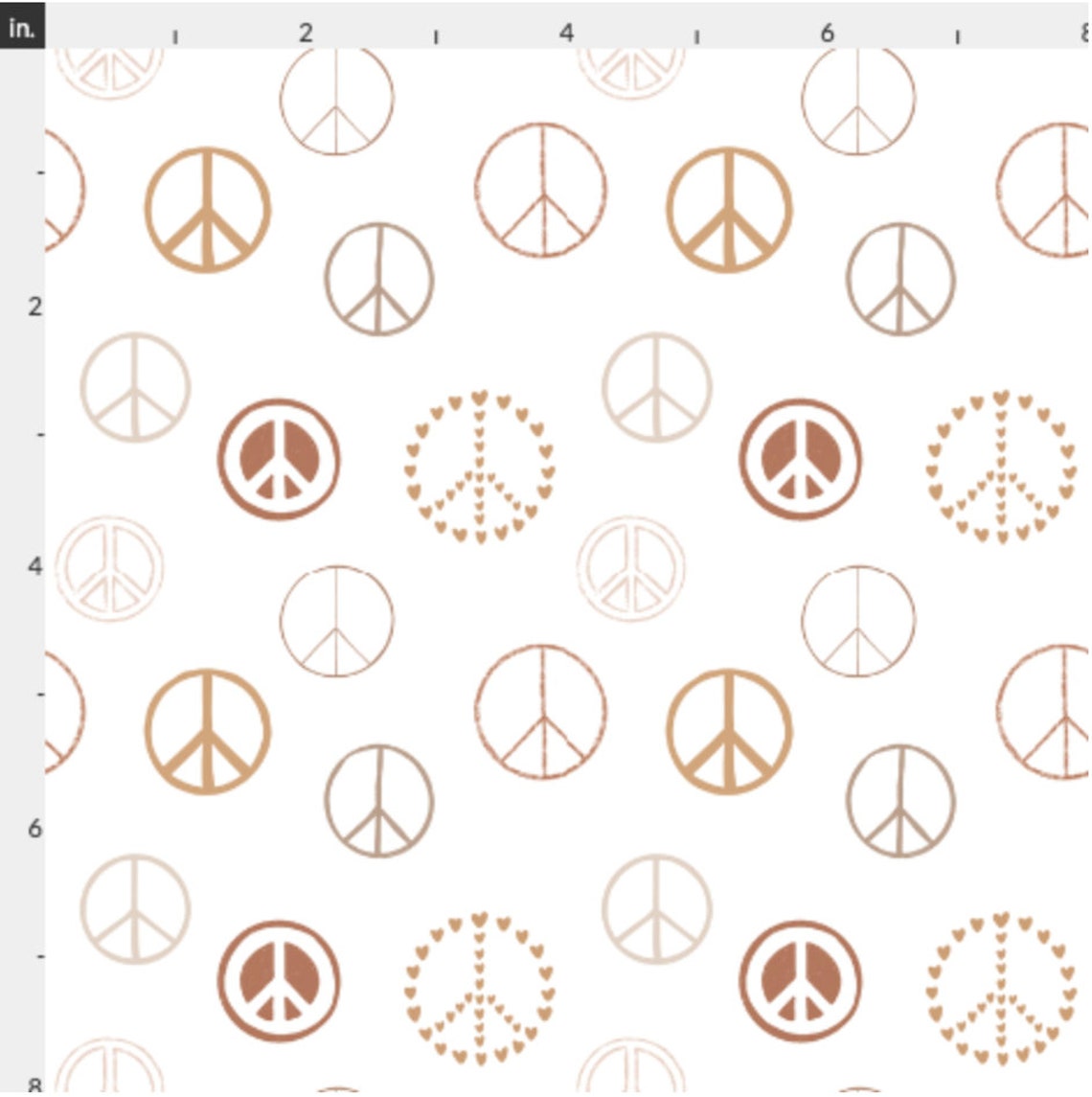 Peace Fabric by the Yard. Quilting Cotton Poplin Organic - Etsy