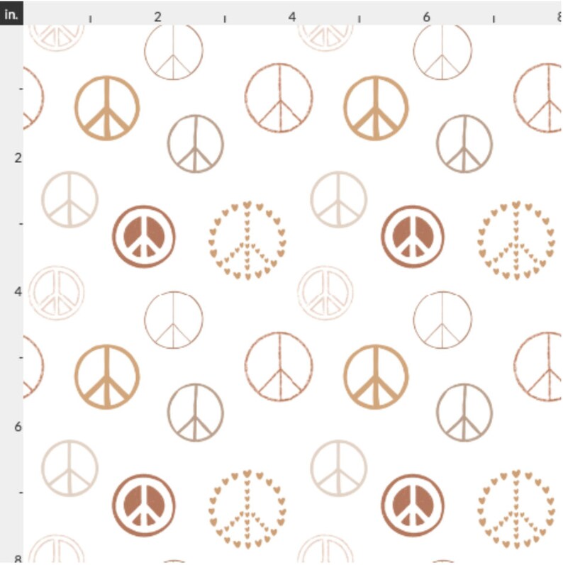 Peace Fabric by the Yard. Quilting Cotton Poplin Organic - Etsy