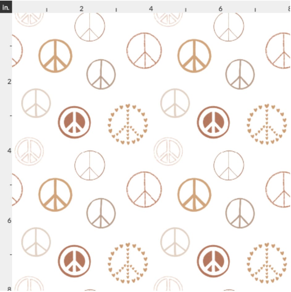 Peace Fabric by the Yard. Quilting Cotton Poplin Organic - Etsy