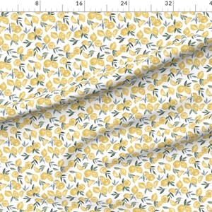 Lemon Fabric by the Yard. Quilting Cotton, Organic Knit, Minky, Cotton ...