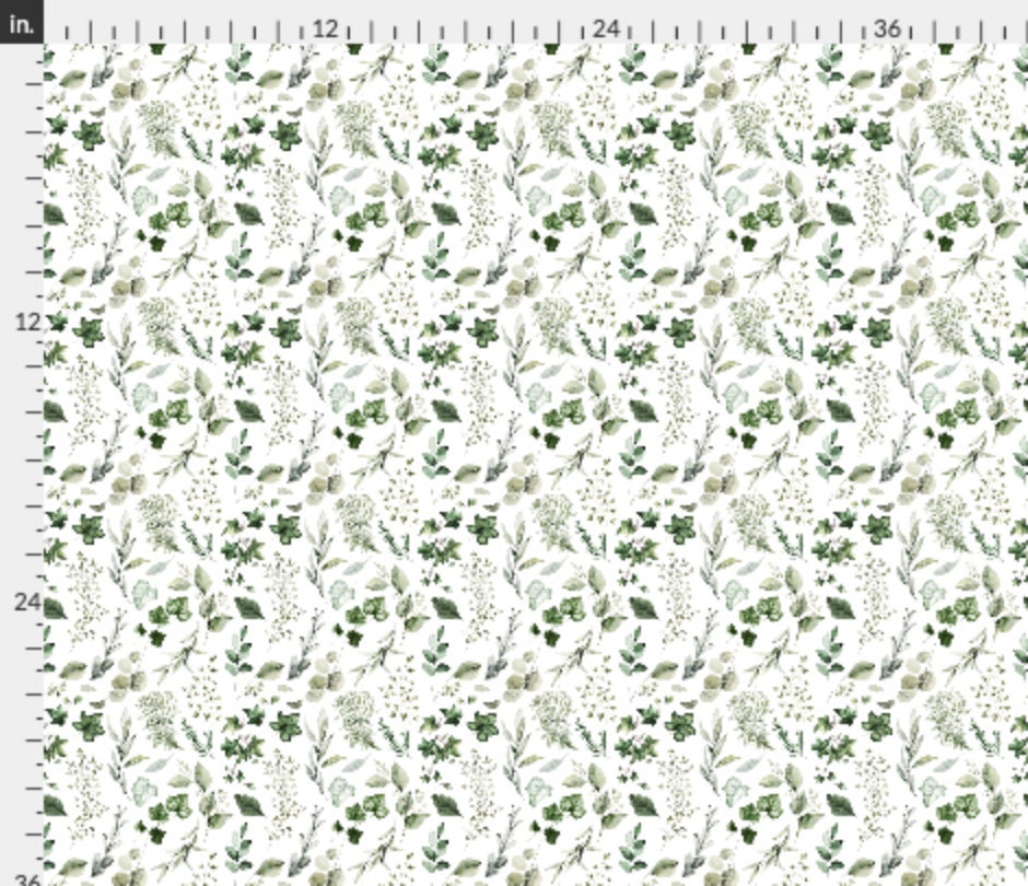 Ivy Garden Fabric by the Yard. Quilting Cotton Knit Jersey - Etsy