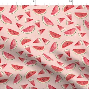 Summer Watermelon Fabric by the Yard. Quilting Cotton, Organic Knit ...