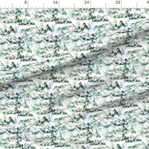 Mountain Fabric by the Yard. Quilting Cotton, Knit, Jersey or Minky ...