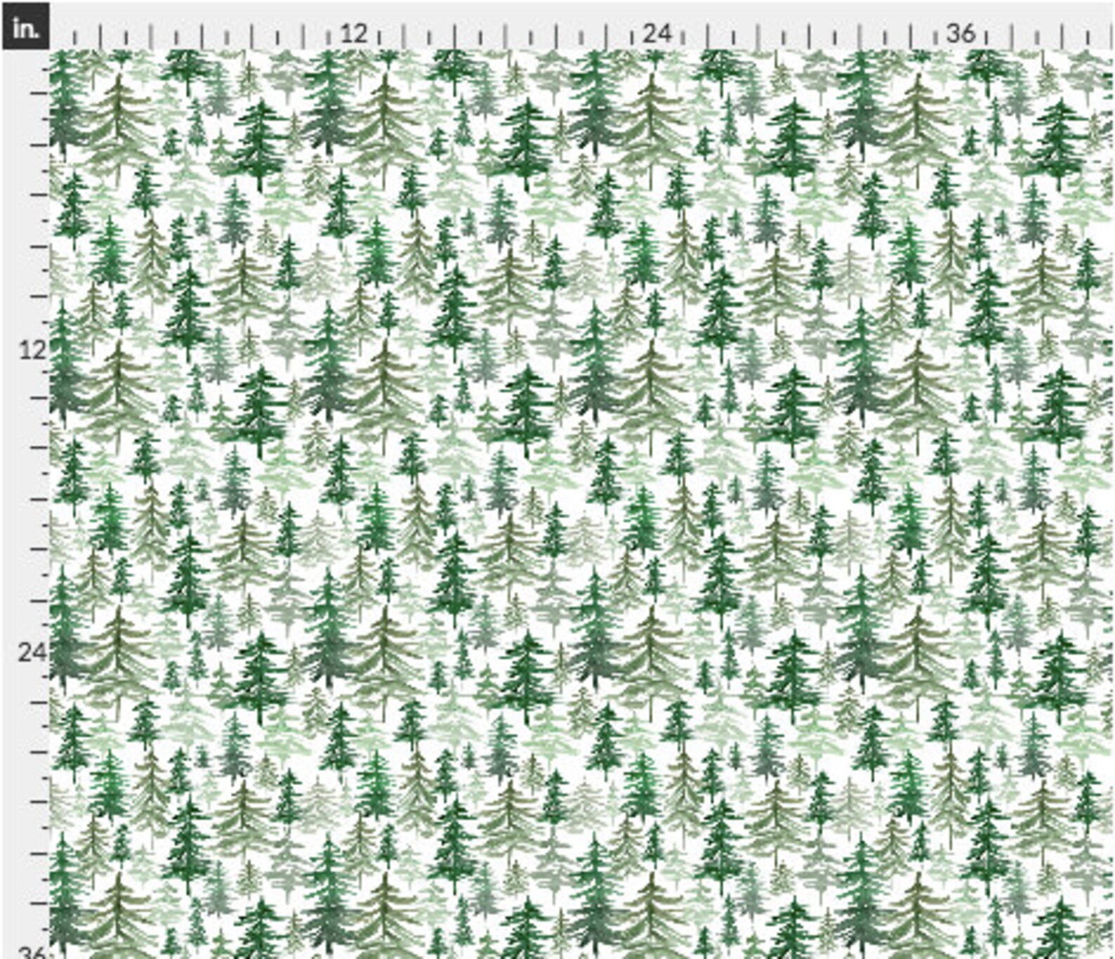 Rustic Forest Trees Fabric by the Yard. Quilting Cotton - Etsy