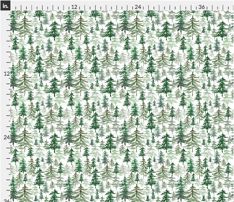 Rustic Forest Trees Fabric by the Yard. Quilting Cotton - Etsy
