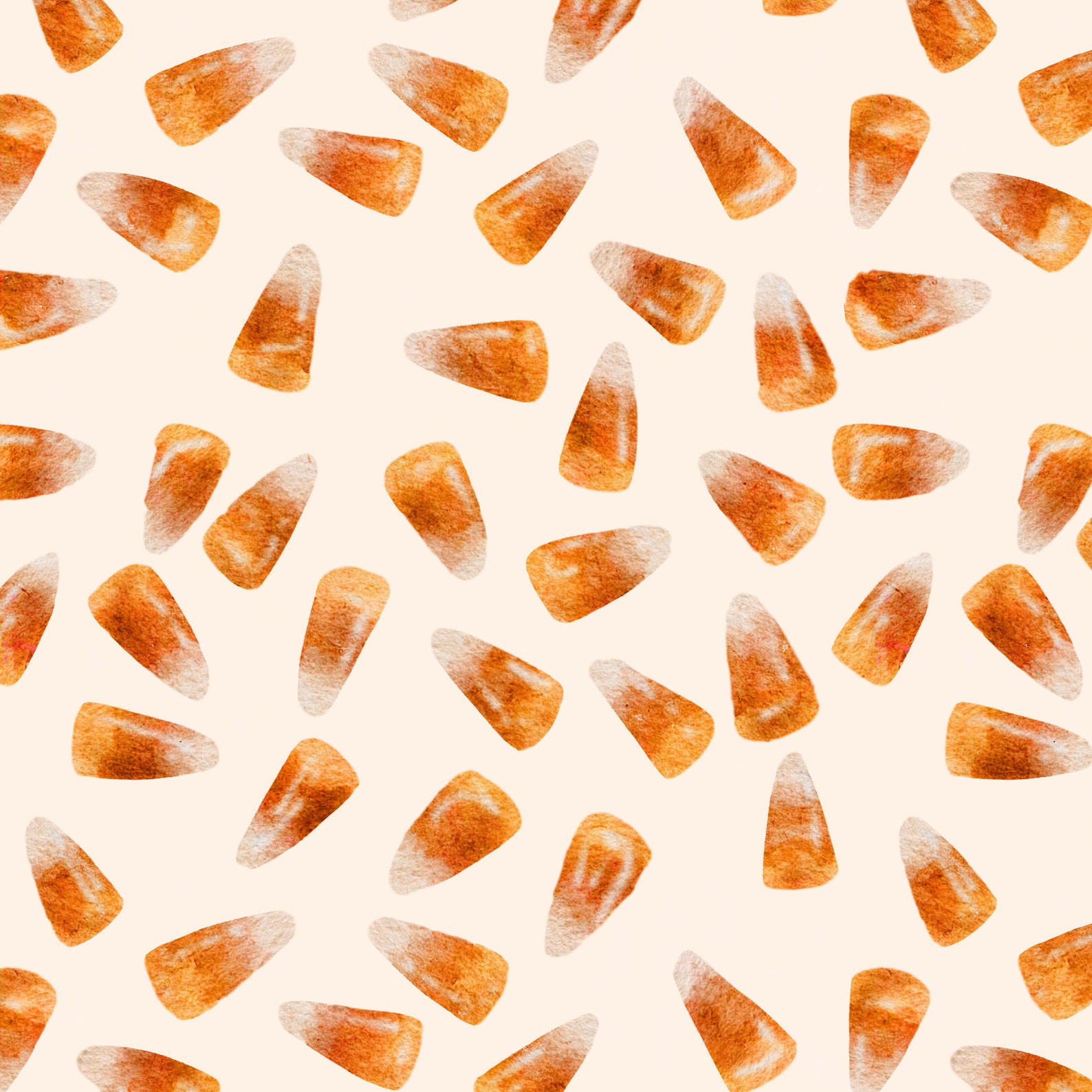Watercolor Candy Corn Fabric by the Yard in Quilting Cotton - Etsy