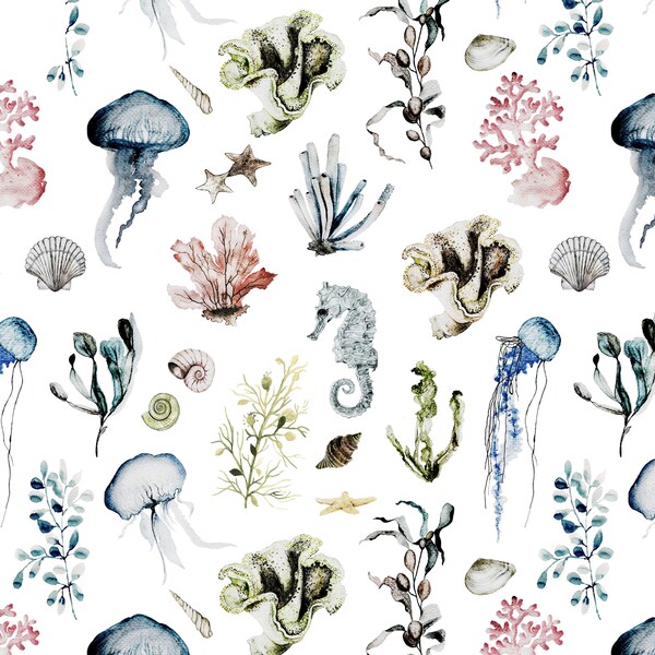 Jellyfish Fabric - Etsy