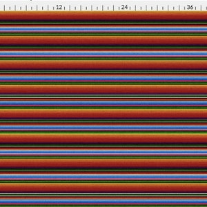 Fiesta Stripes Fabric by the Yard. Quilting Cotton Organic - Etsy