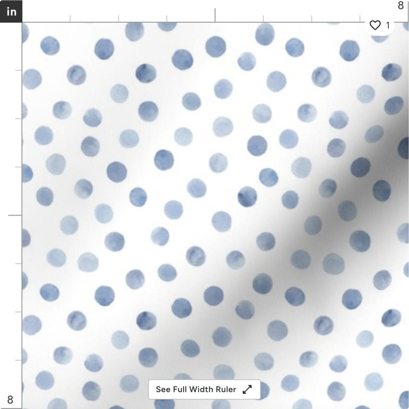 Blue Dots Fabric in Quilting Cotton, Poplin, Organic Knit, Jersey ...